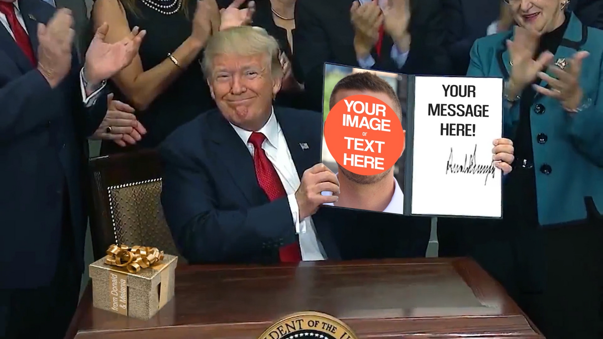 Trump personalized Video Message - Give a memorable Gift! – Effectsnation